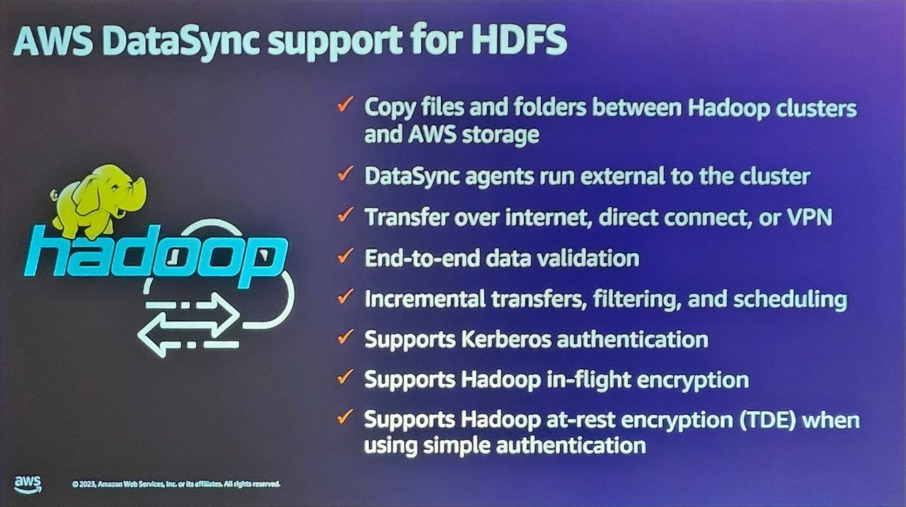 Migrate on-premises Hadoop data lakes to Amazon S3 with AWS DataSync - Hyper Billing
